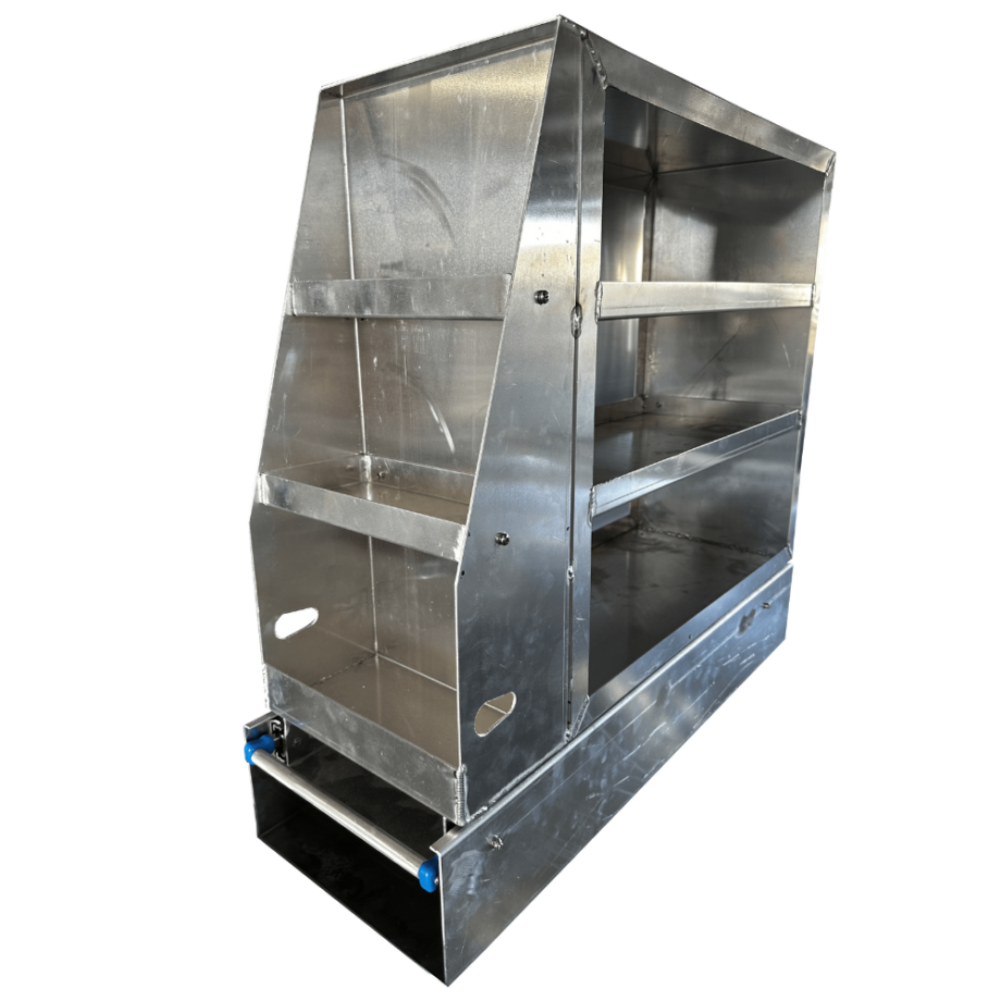 2100mm Checker Plate UTE Tray with Headboard - Installed